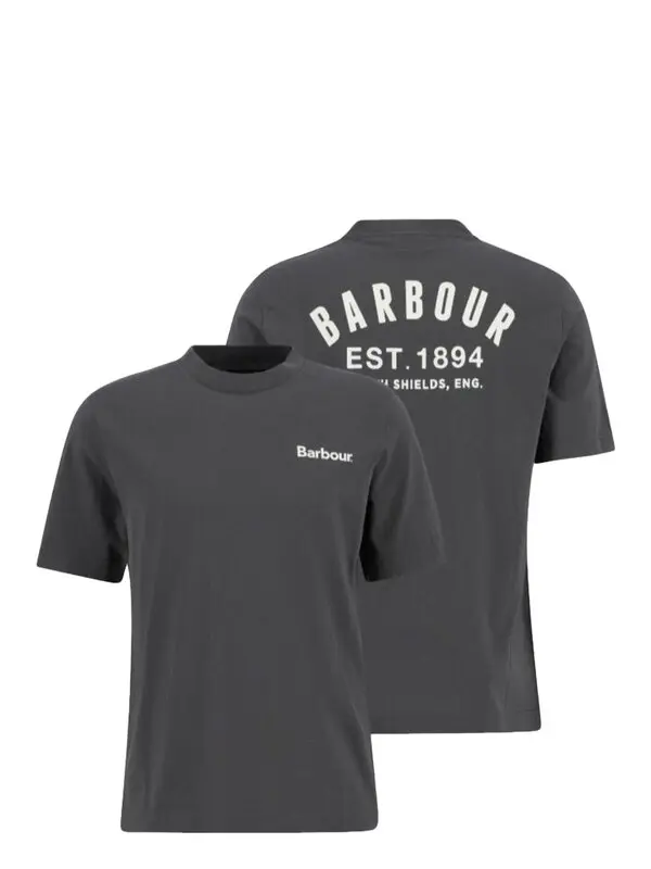 Barbour Logo-print T-shirt - Asphalt