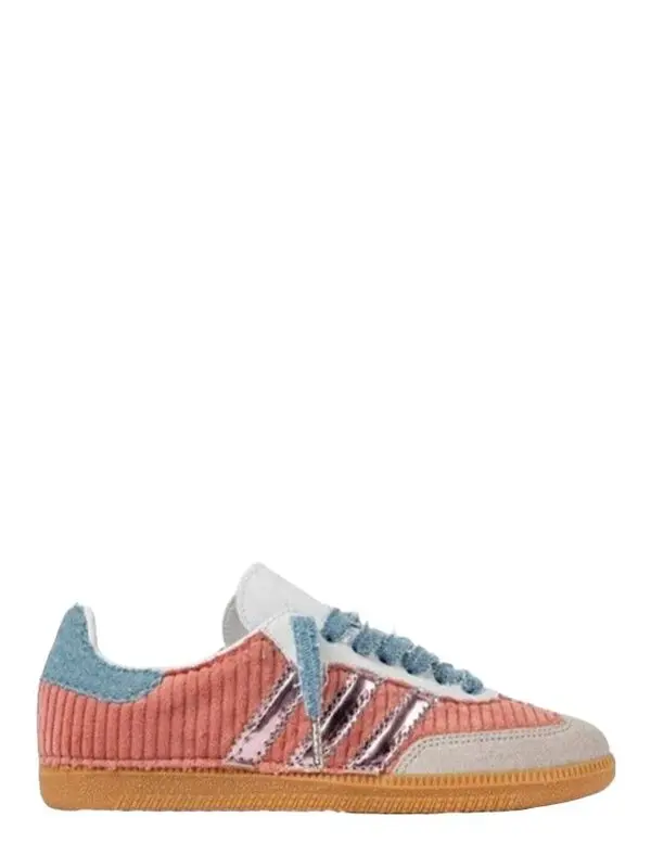 Adidas Round Toe Lace-up Sneakers - Brown