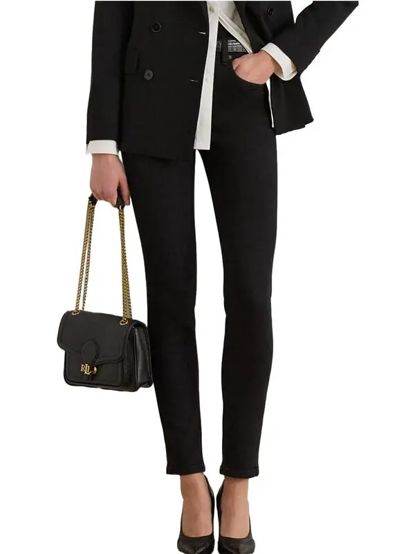 Ralph Lauren High-waist Skinny Jeans - Black