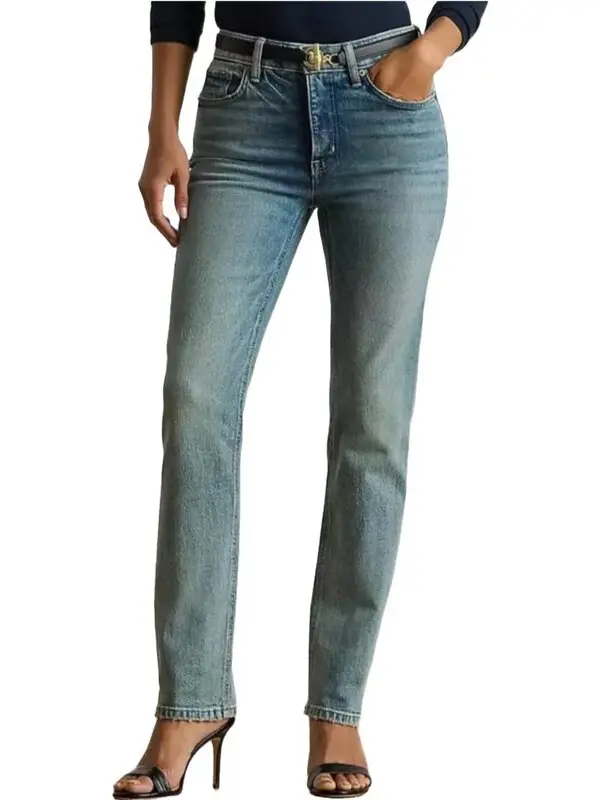 Ralph Lauren High-rise Straight Leg Jeans - Multicolor