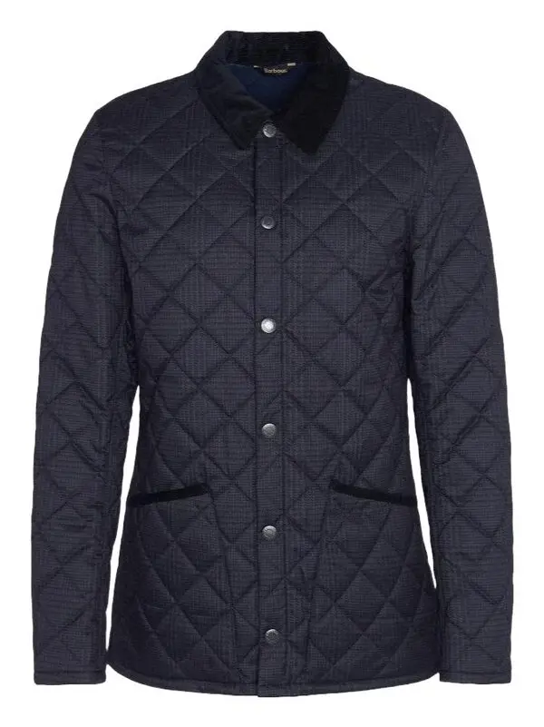 Barbour Diamond-quilted Padded Jacket - Navy Blue