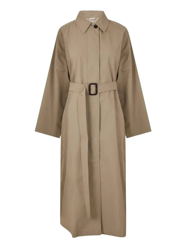 Max Mara Slim Fit Trench Coat - Apricot