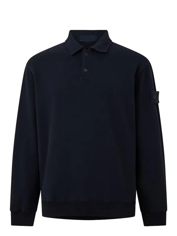 Stone Island Stone Gh Ls Polo Sn64 - Black