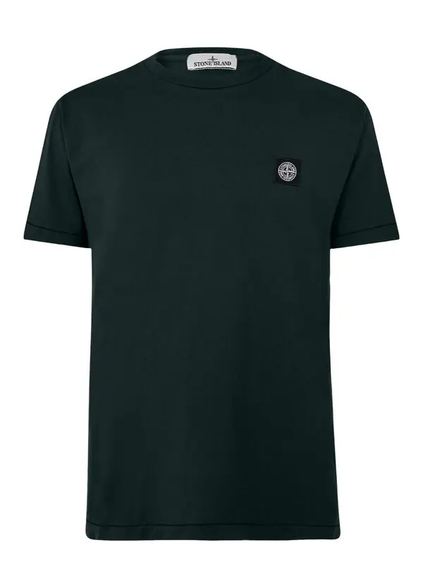Stone Island Cotton Compass Logo Patch T-shirt - No