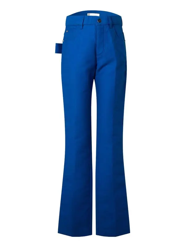 Bottega Veneta Straight Leg Trousers - Blue