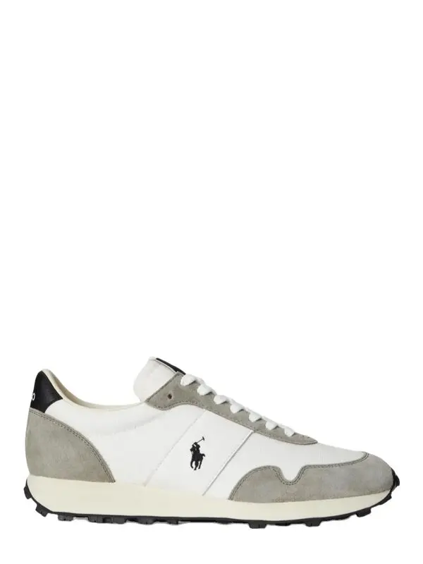Polo Ralph Lauren Suede Mesh Sneakers - White
