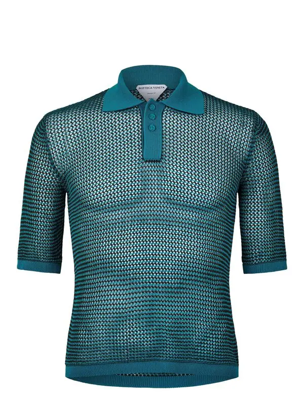 Bottega Veneta Minimalist Shortsleeve Polo Shirt - No