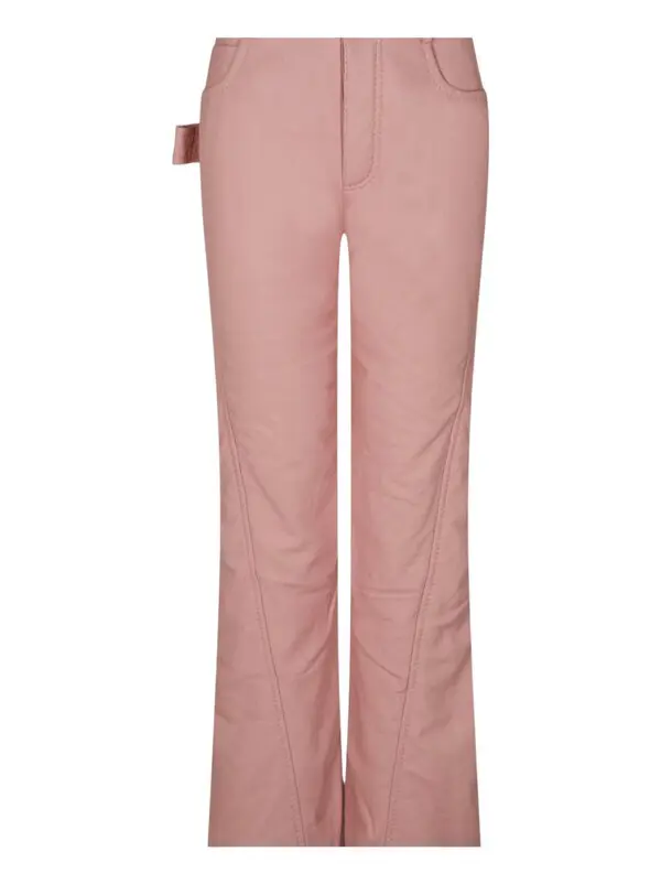 Bottega Veneta Straight-leg Leather Pants - No