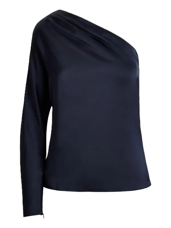 Ralph Lauren Asymmetrical One-sleeve Top - Black
