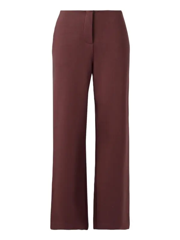 Max Mara Wide-leg Casual Pants - Wine Red