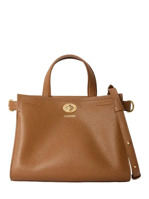 Burberry Leather Tote Bag - Brown