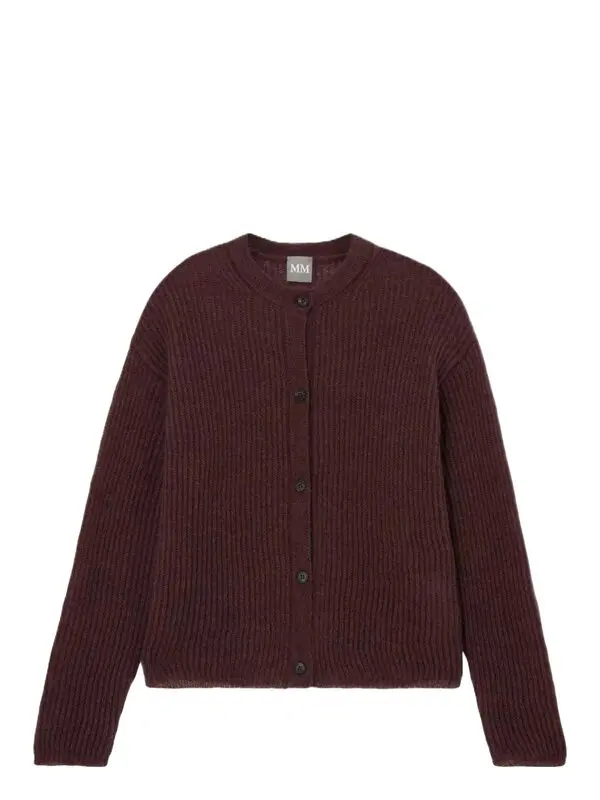 Max Mara Knitted Cropped Cardigan - Red