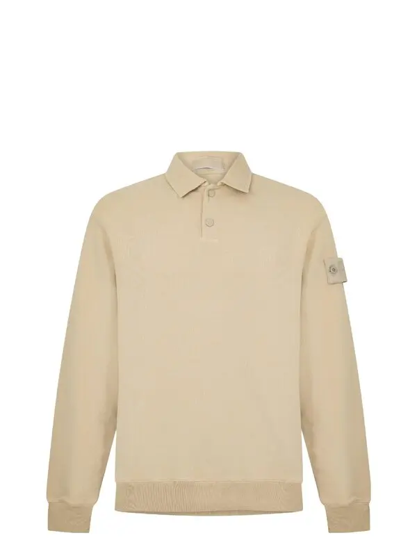 Stone Island Long-sleeve Polo Sweatshirt - No