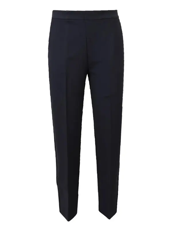 Max Mara Elastic Waist Casual Pants - Black