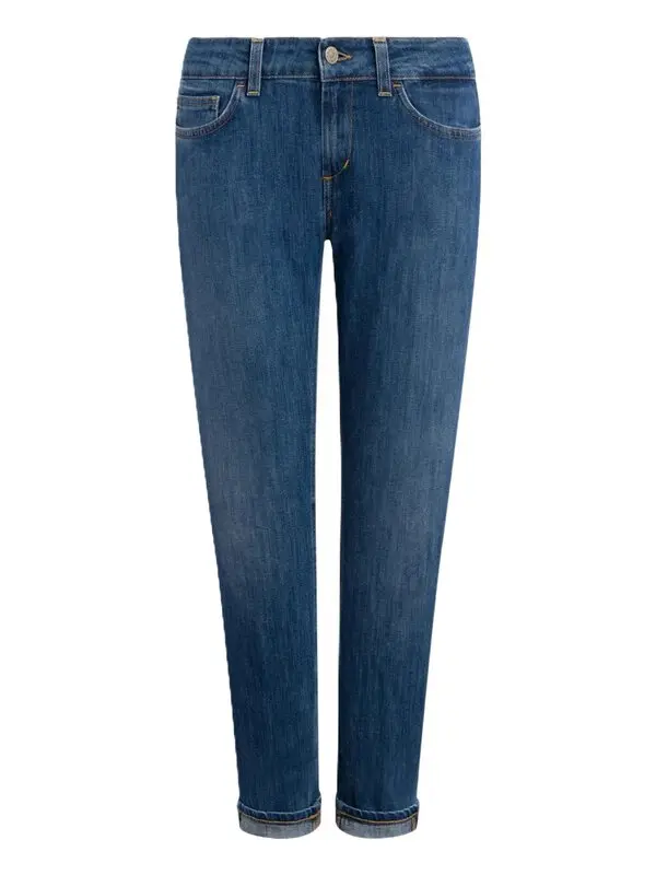 DONDUP Medium Wash Denim Jeans With Belt Loops - Blue