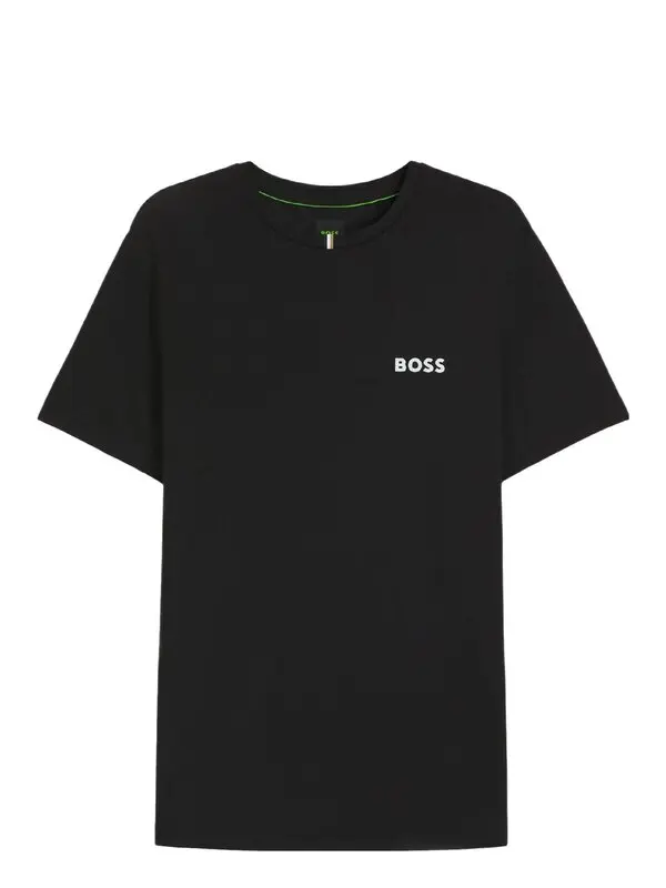 Hugo Boss Slim-fit Stretch Knit T-shirt - Black