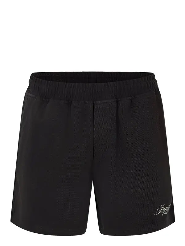 REPRESENT Woven Tracksuit Shorts - Black