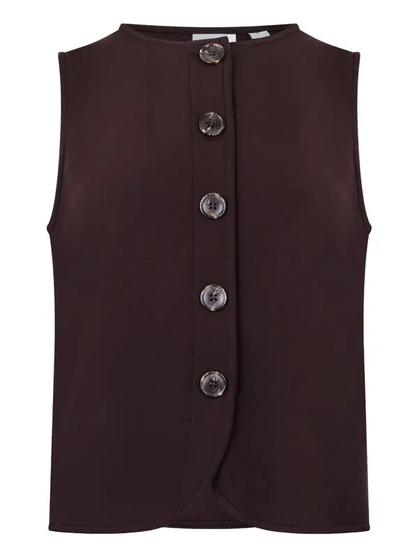 Varley Button-front Vest - No