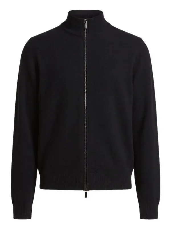 Peserico Zipped Cardigan - Black