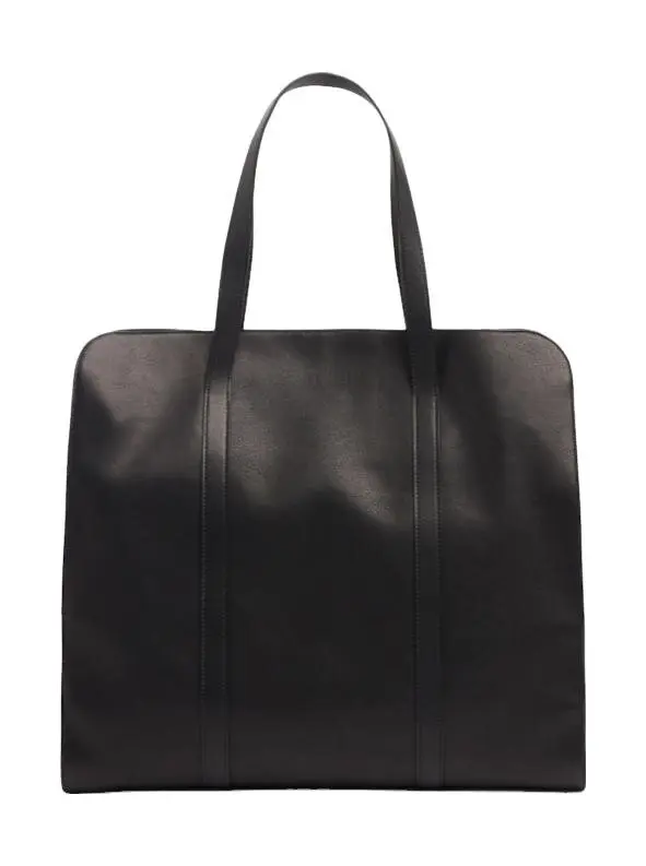 THE ROW Ben Leather Tote Bag - Black