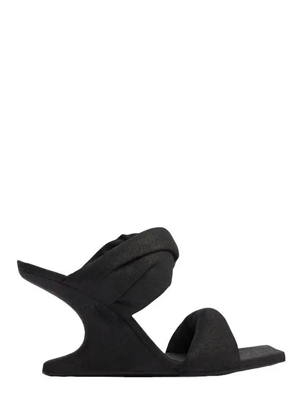 Rick Owens Block Heel Mules - Black
