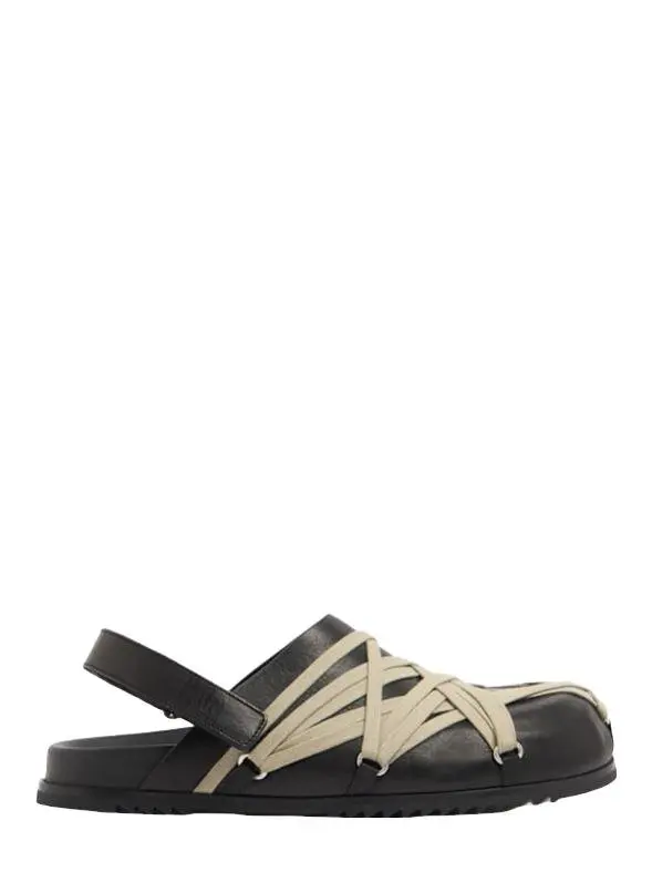 Rick Owens Woven Mask Mules - No