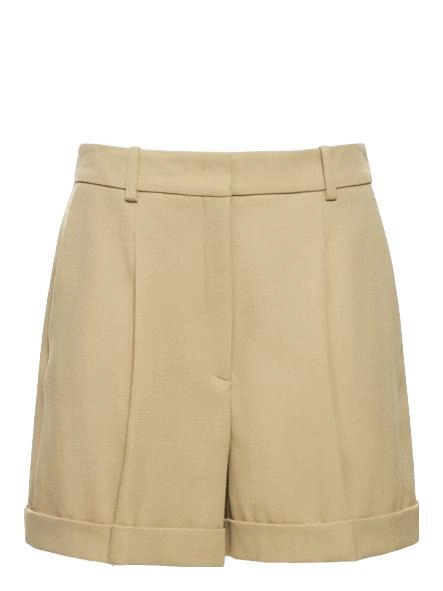 Michael Kors High-waisted Wide-leg Cuffed Shorts - No
