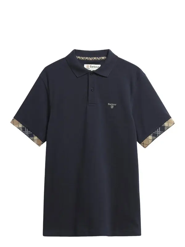 Barbour Checked Polo Shirt - Navy