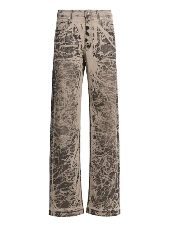 Rick Owens Geth Denim Mid Rise Baggy Jeans - No