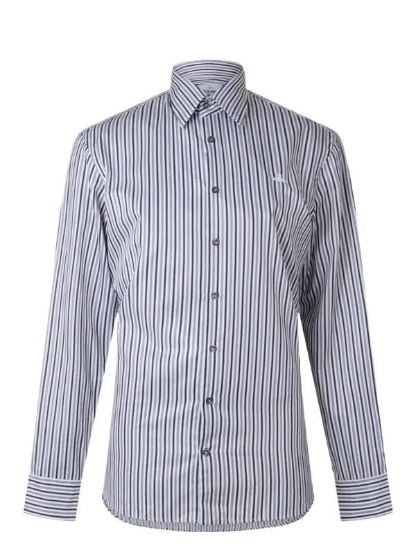VIVIENNE WESTWOOD Verticalstripe Longsleeve Shirt - Gray