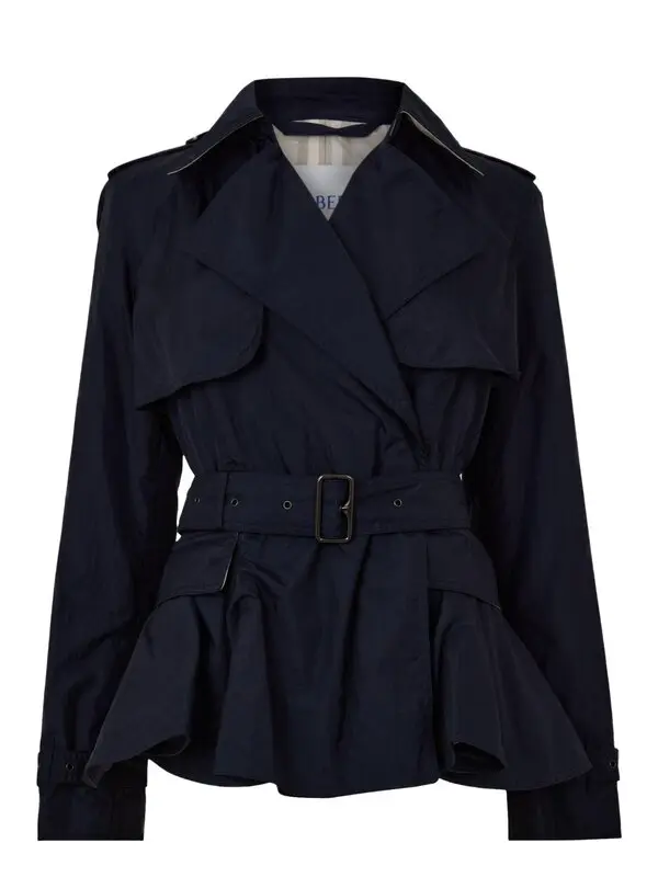 Burberry Peplum Trench Coat - No