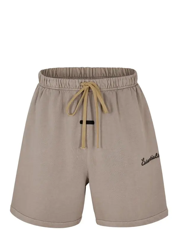 Fear Of God Logo Detail Sports Shorts - Nude