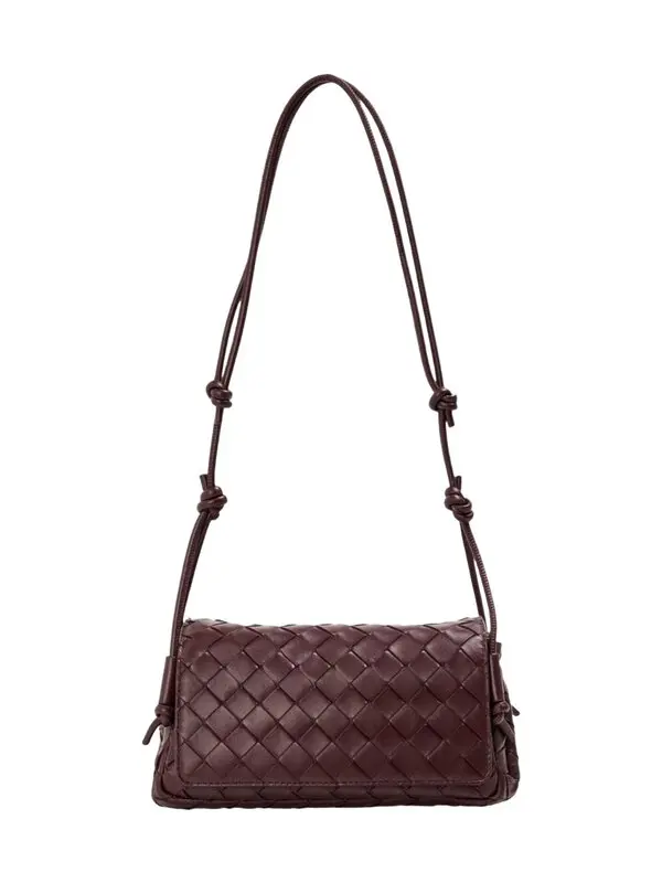 Bottega Veneta Woven Leather Mini Bag - Black