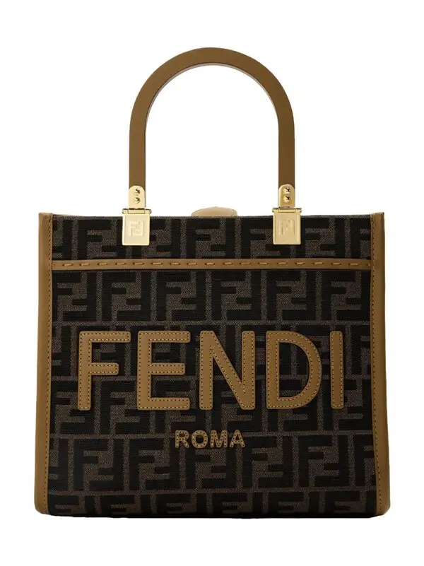 Fendi Ff Monogram Tote Bag - Black