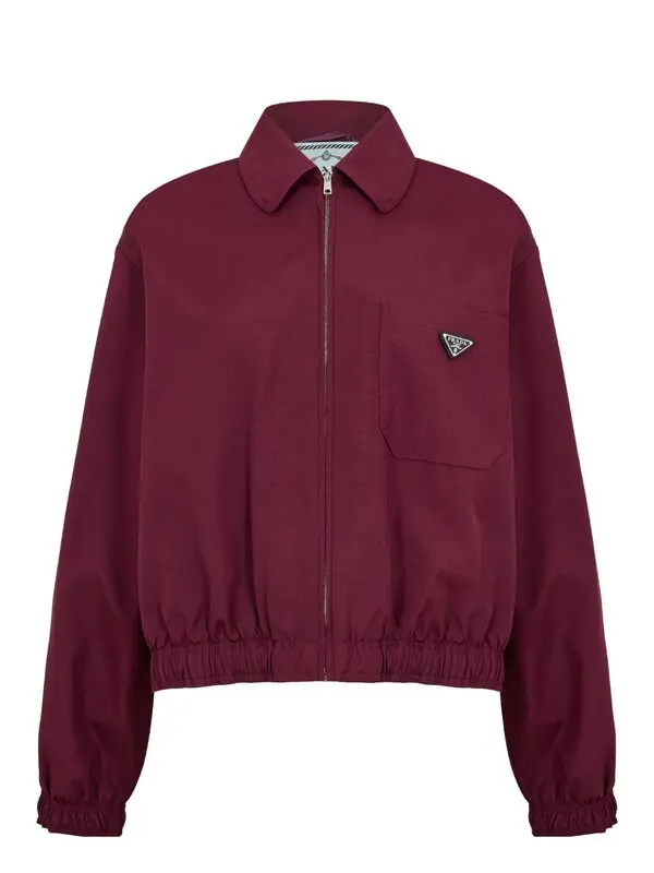 Prada Zip-up Cargo Pocket Shirt Jacket - Red