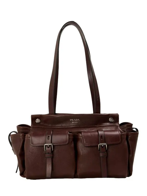 Prada Leather Shoulder Bag - Black