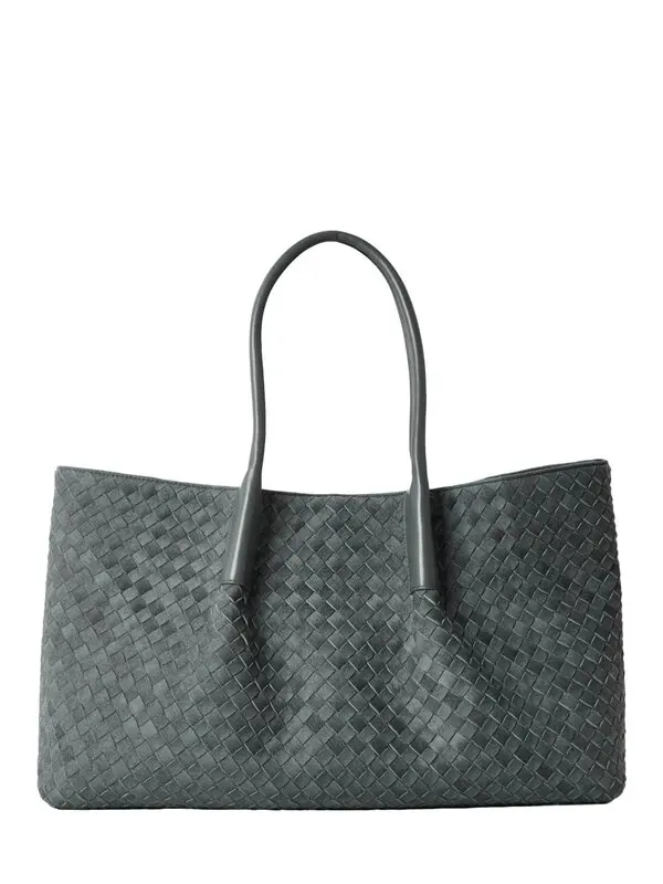 Bottega Veneta Woven Leather Tote Bag - Black
