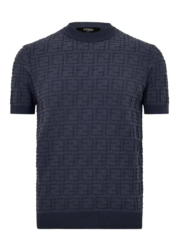 Fendi Short-sleeve Knit Top - Black