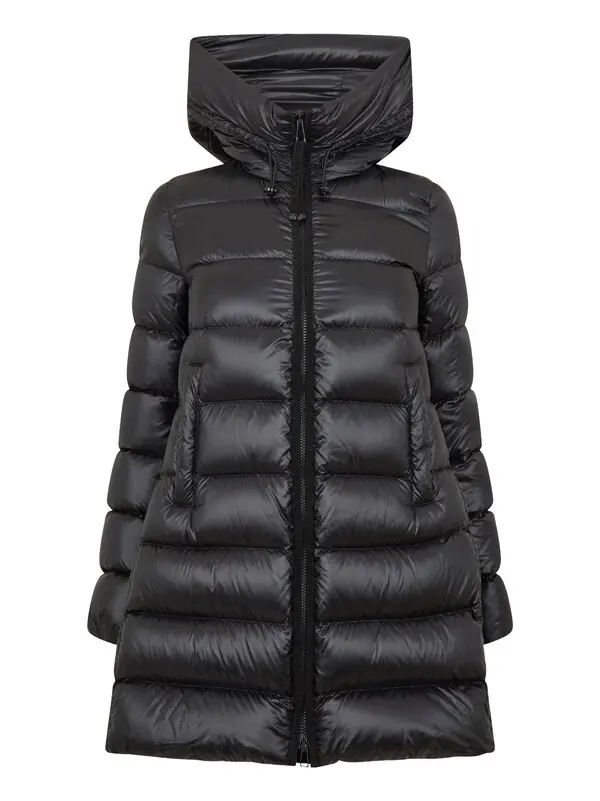 Moncler Medium To Long Hooded Down Jacket - No