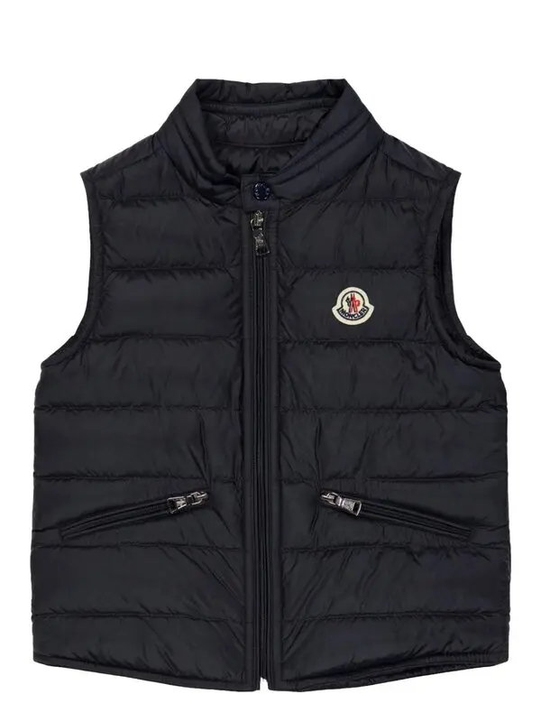 Moncler Logo Patch Vest - Black