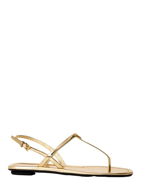Prada Flip-flop Flat Sandals - Nude