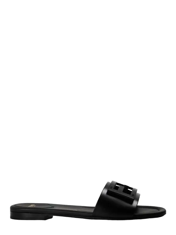 Prada Fendi Baguette Slide Sandals - Black