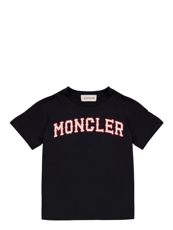 Moncler Logo Crewneck T-shirt - Black