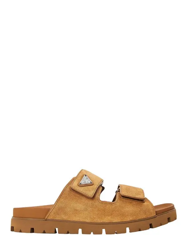 Prada Flat Sandals - Brown
