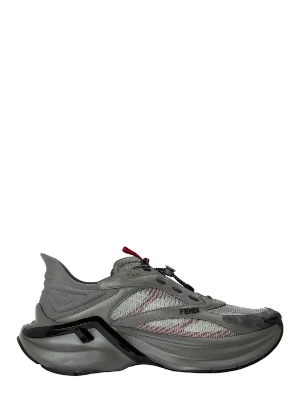 Fendi Thick-soled Lace-up Sneakers - Black