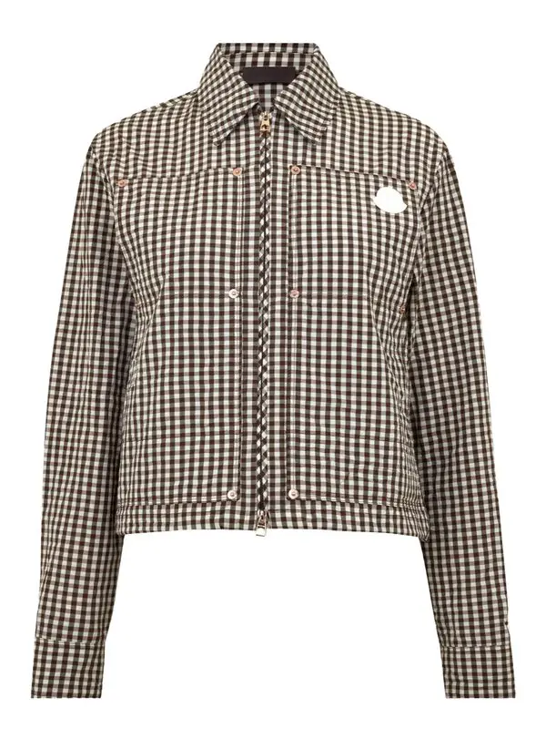 Moncler Checked Jacket - Gray