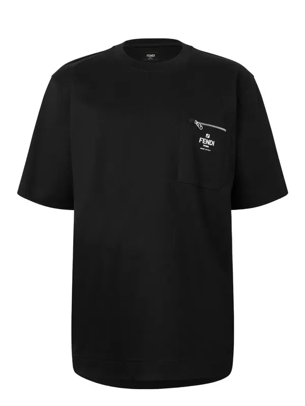 Fendi Logo T-shirt - Black