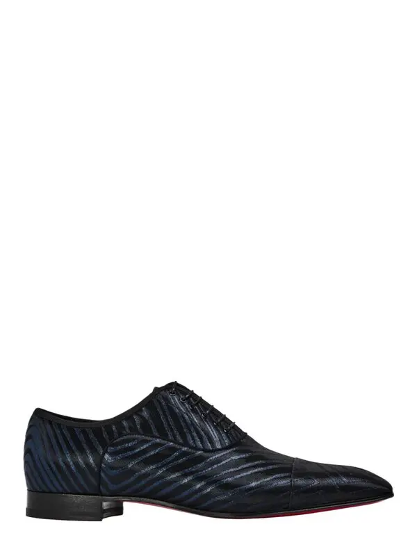 CHRISTIAN LOUBOUTIN Jacquard Lace-up Derbies - Black