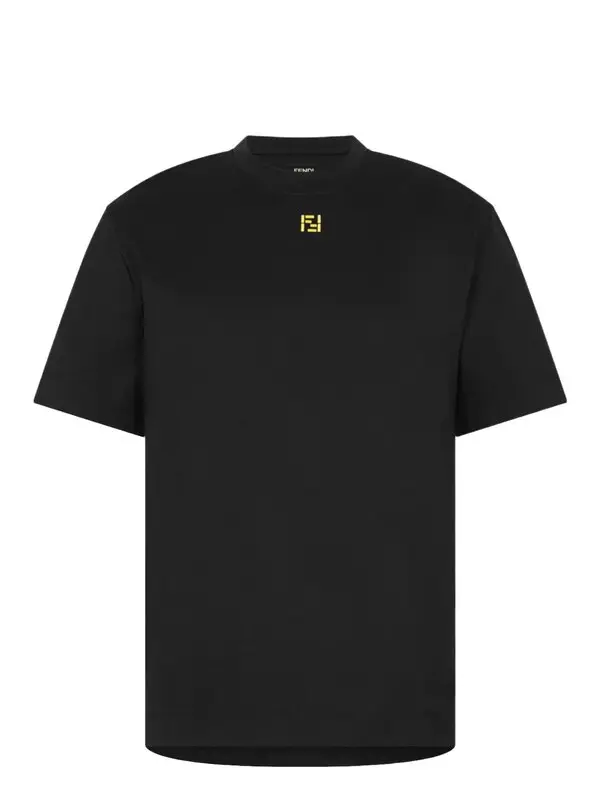 Fendi Logo Short-sleeved T-shirt - Black