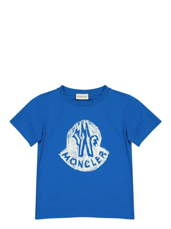 Moncler Logo Crew Neck T-shirt - Blue